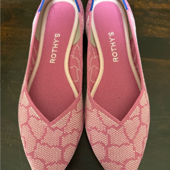 Rothy's | Shoes | Rothys Pink Flats With Intricate Design | Poshmark